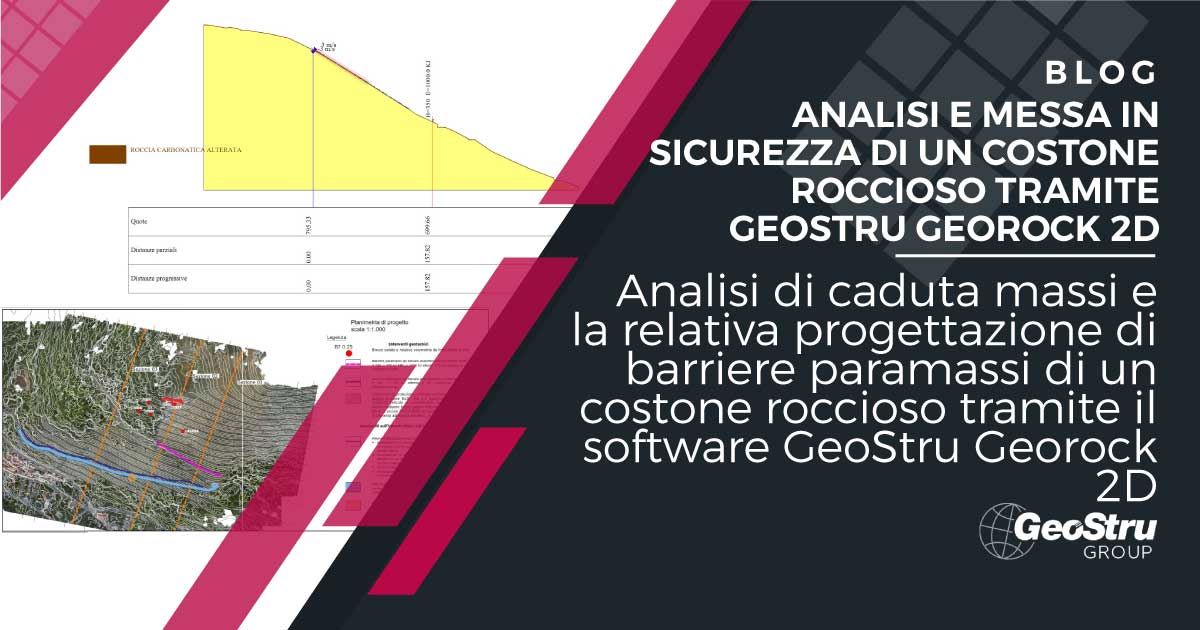 Analisi e messa in sicurezza da caduta massi di un costone roccioso ...